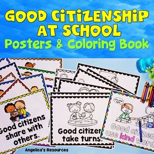 Good Citizenship Activities | Being a Good Citizen at School Posters ...