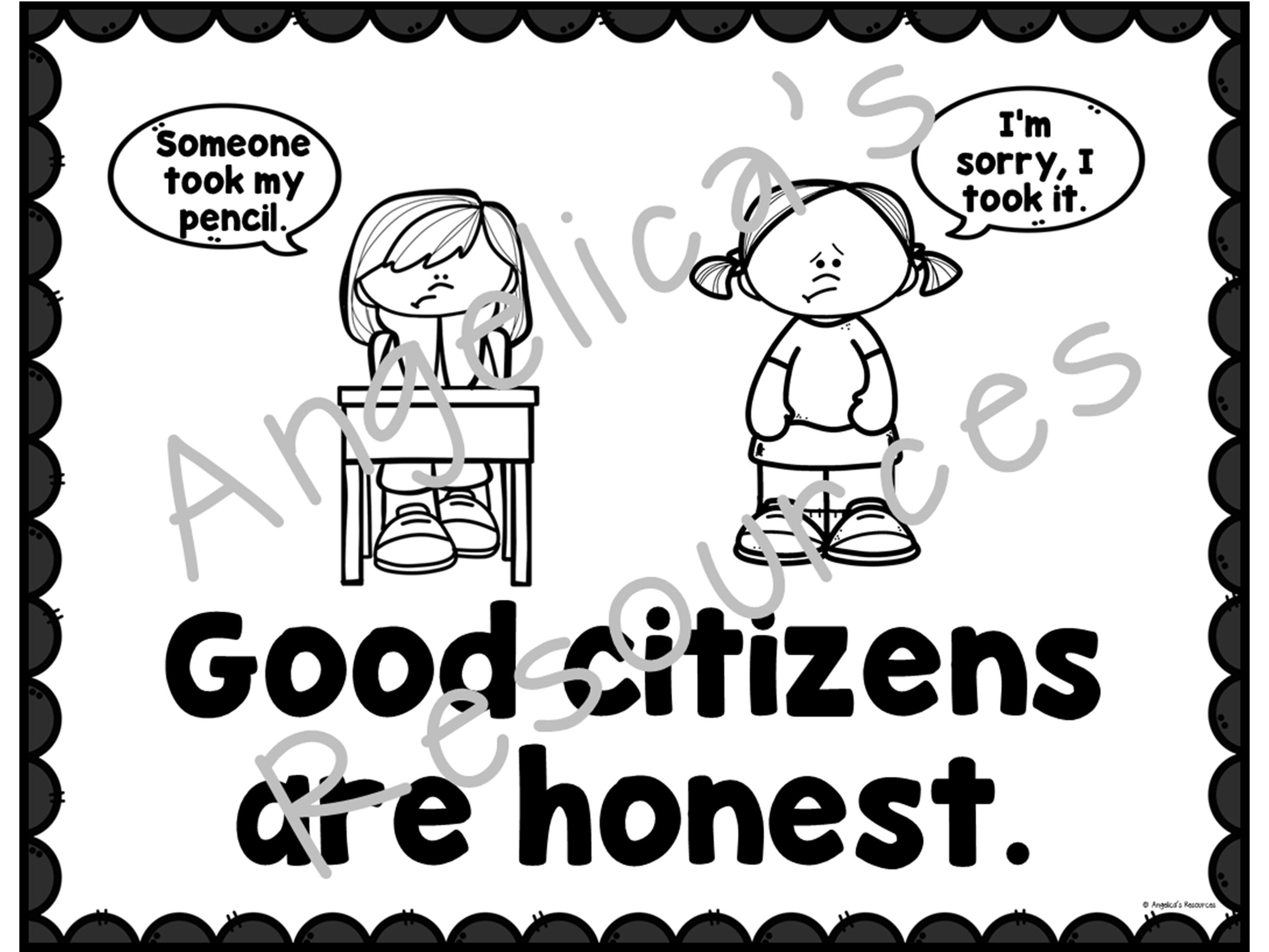 Good Citizenship Activities | Being a Good Citizen at School Posters ...