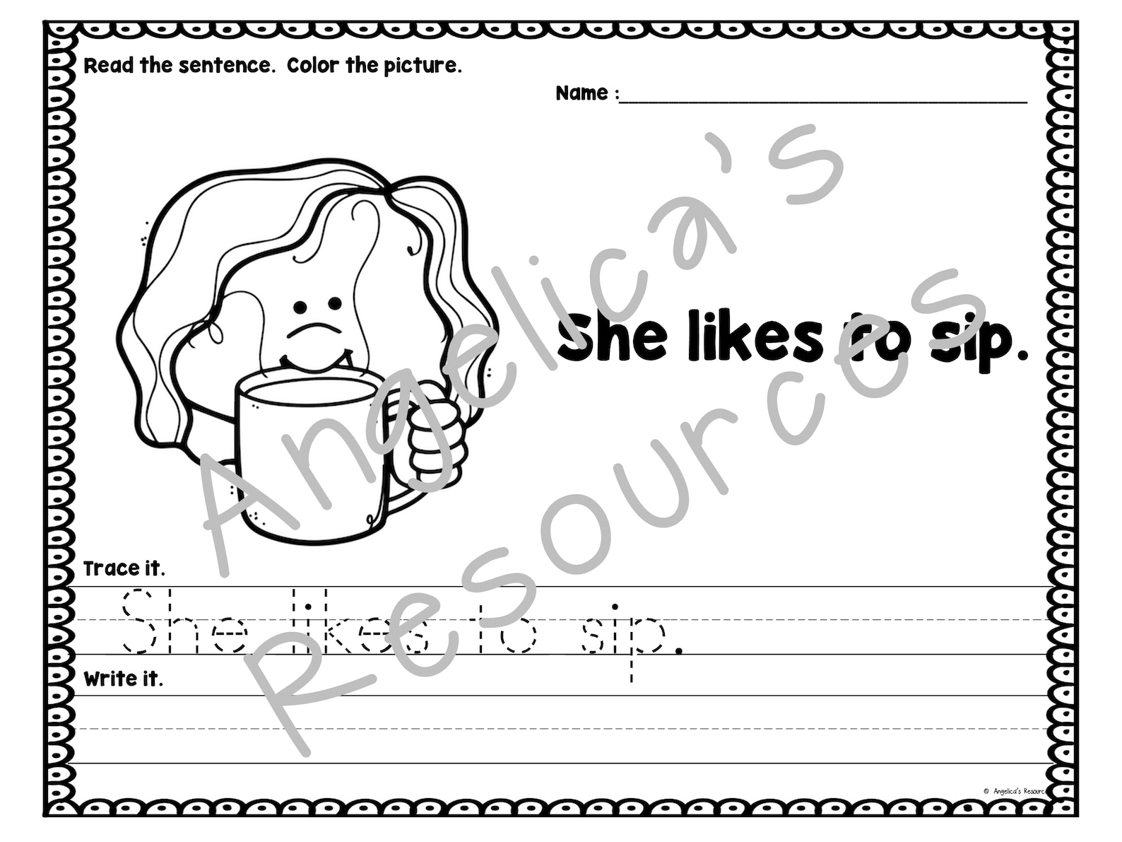 Short I CVC Words | Coloring Pages Printable | Sight Word Practice ...
