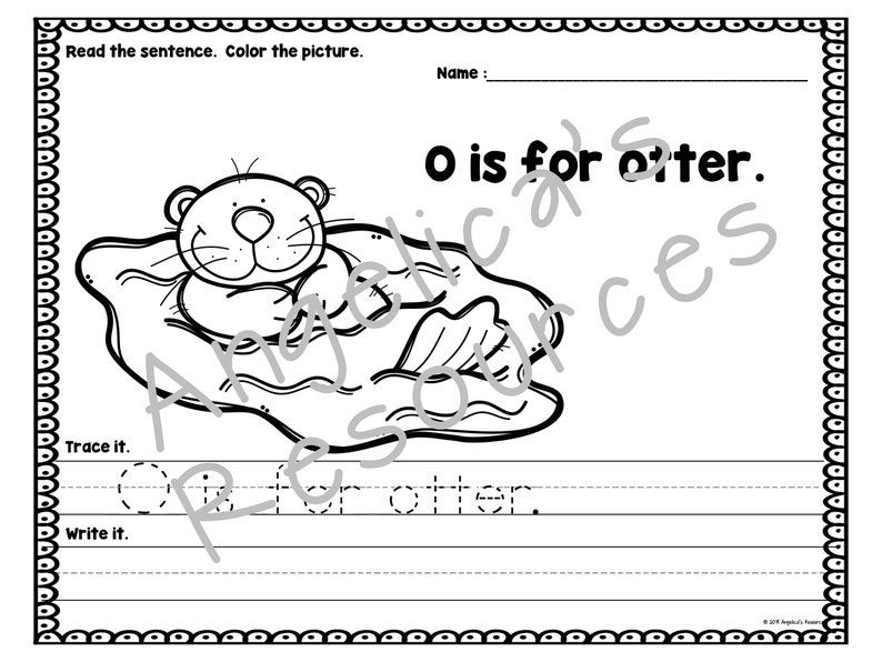 Alphabet Tracing Coloring Pages Printable | Sight Word Practice ...