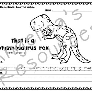 Dinosaur Coloring Pages Printables | Dinosaur Names |sight Word ...