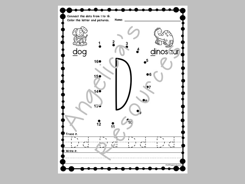 Alphabet Letter Tracing Dot to Dot Coloring Pages | Connect the Dots ...