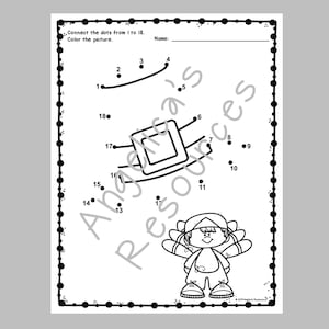 Thanksgiving Dot to Dot Coloring Pages | Connect the Dots Math ...