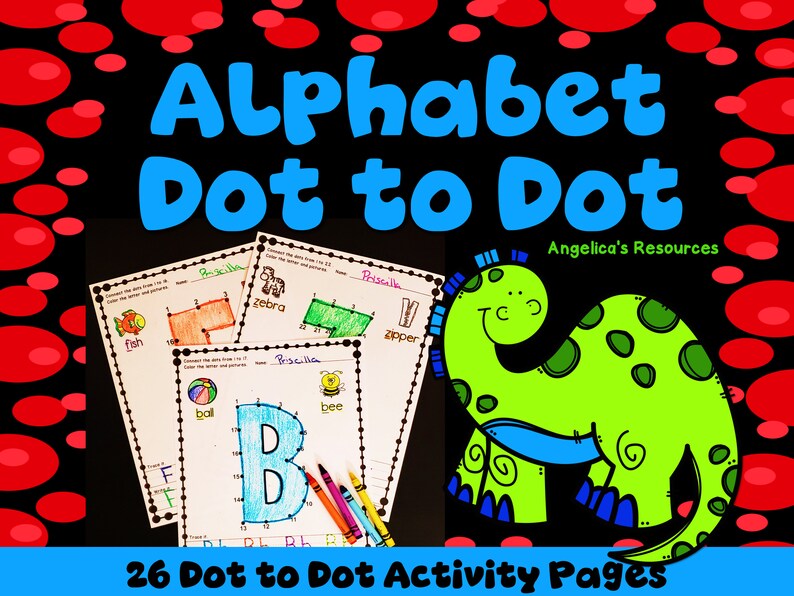 Alphabet Letter Tracing Dot to Dot Coloring Pages | Connect the Dots ...