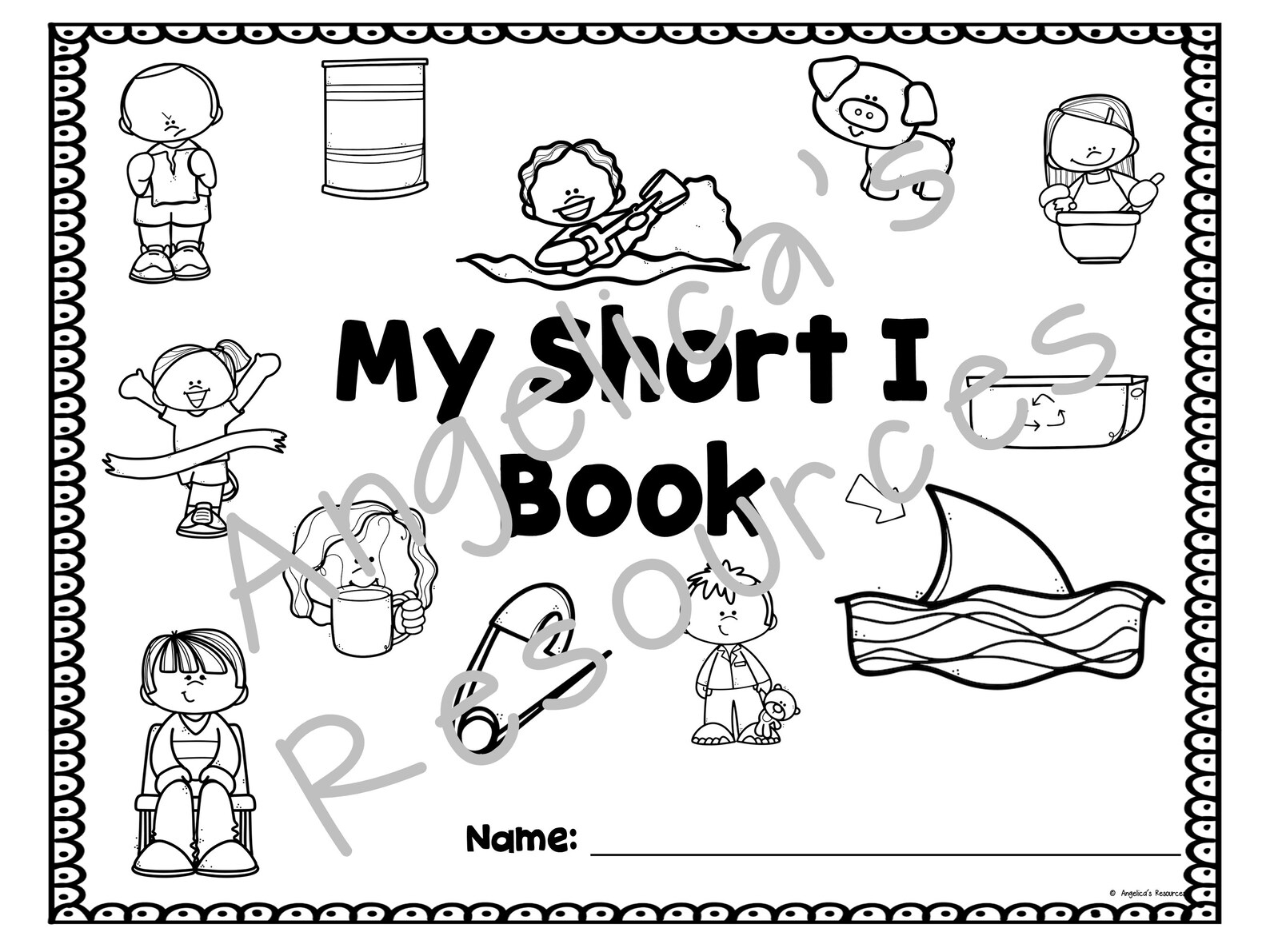 Short I CVC Words | Coloring Pages Printable | Sight Word Practice ...