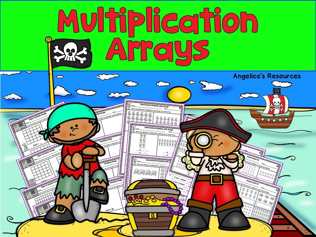 Multiplication With Arrays in Math Multiplication Practice Worksheets ...