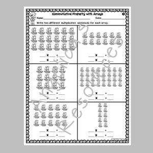 Multiplication With Arrays in Math | Multiplication Practice Worksheets ...