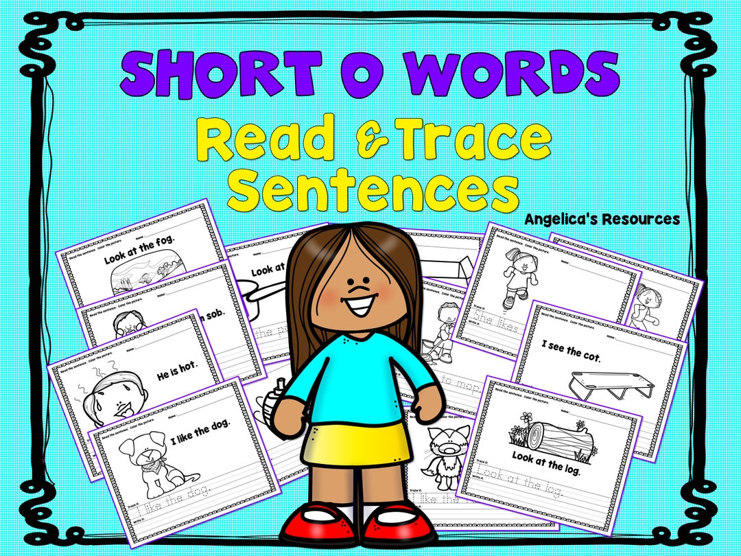 Short O CVC Words | Coloring Pages Printable | Sight Word Practice ...