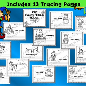 Fairy Tale Coloring Pages Printable Sight Word Practice Handwriting ...
