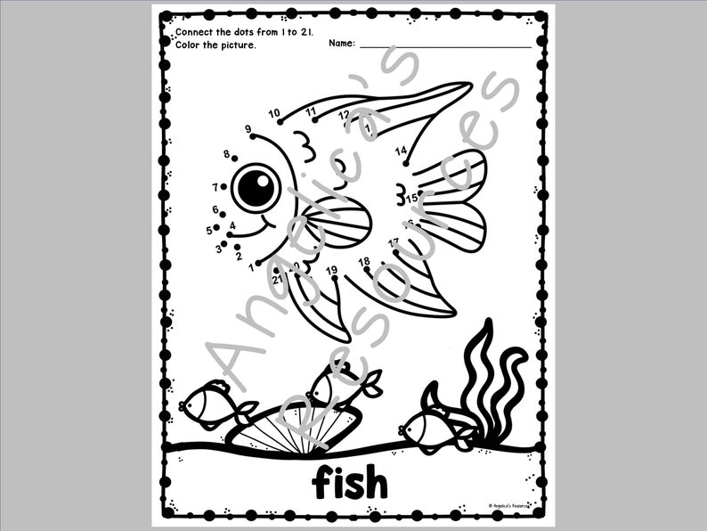 Animal Dot to Dot Coloring Pages | Connect the Dots Math Worksheets ...
