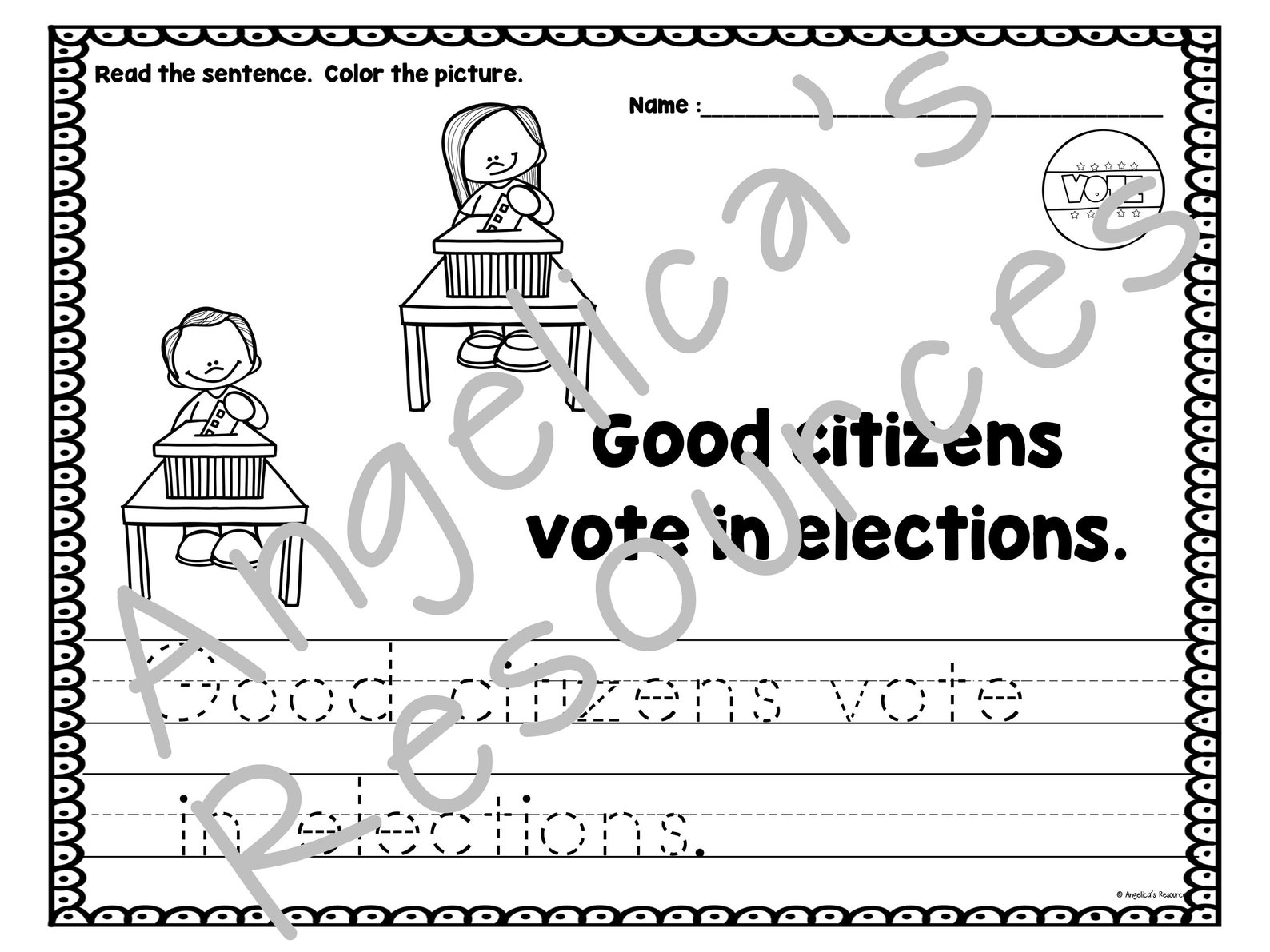 Good Citizenship | Being a Good Citizen in the Community Sight Word ...