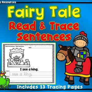 Fairy Tale Coloring Pages Printable Sight Word Practice Handwriting ...