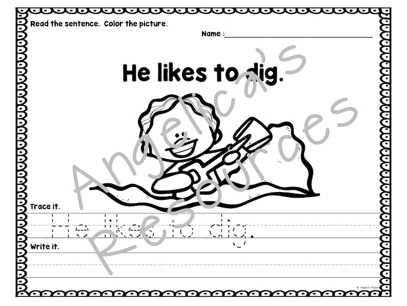 Short I CVC Words | Coloring Pages Printable | Sight Word Practice ...