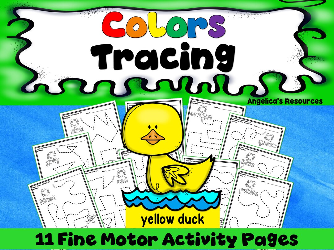 Color Words | Learning Colors | Prewriting Tracing Lines Worksheets ...