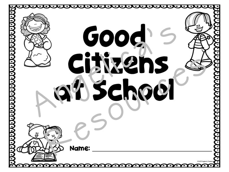 Good Citizenship | Being a Good Citizen at School Sight Word Practice ...