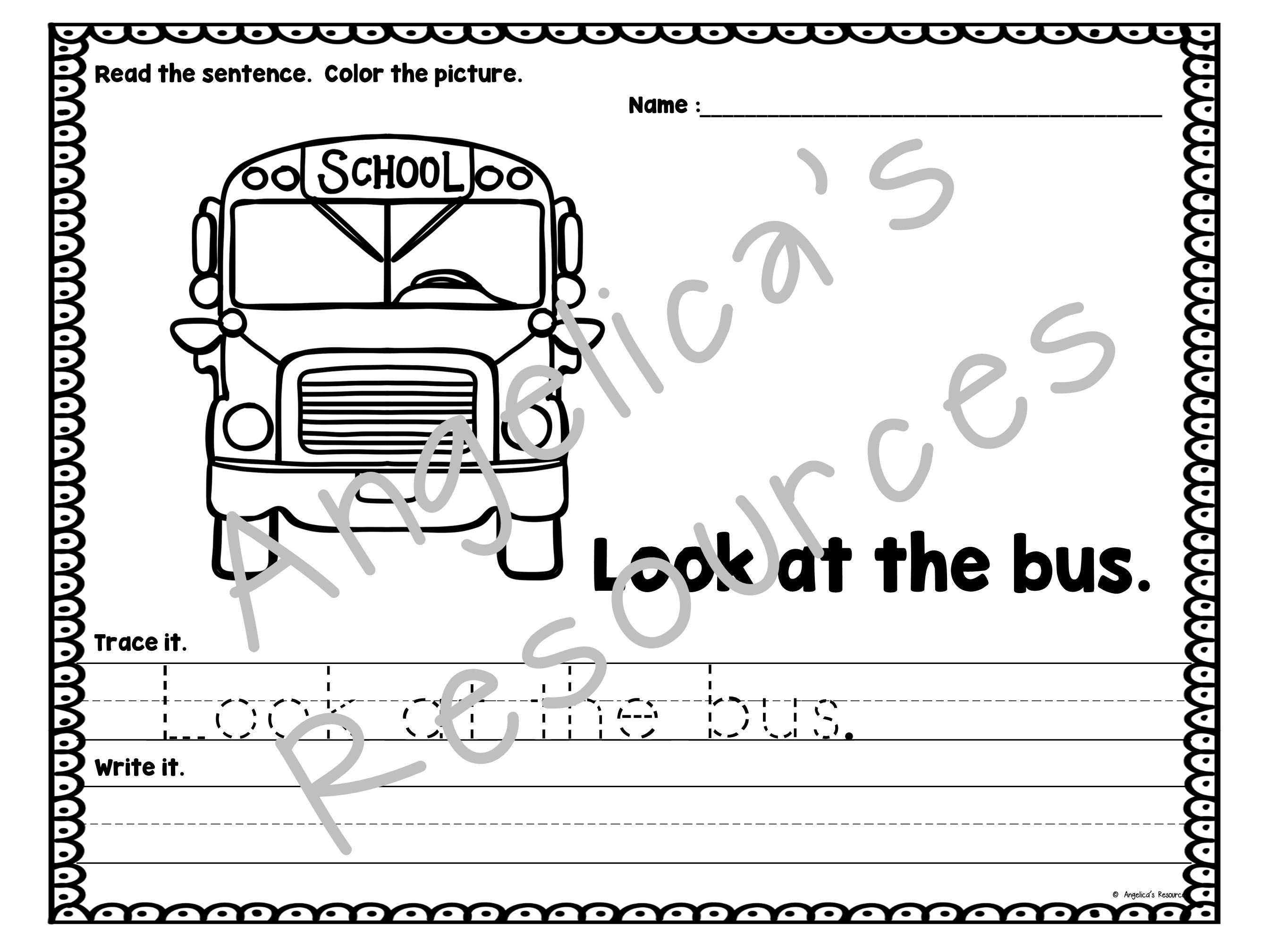 Short U CVC Words | Coloring Pages Printable | Sight Word Practice ...