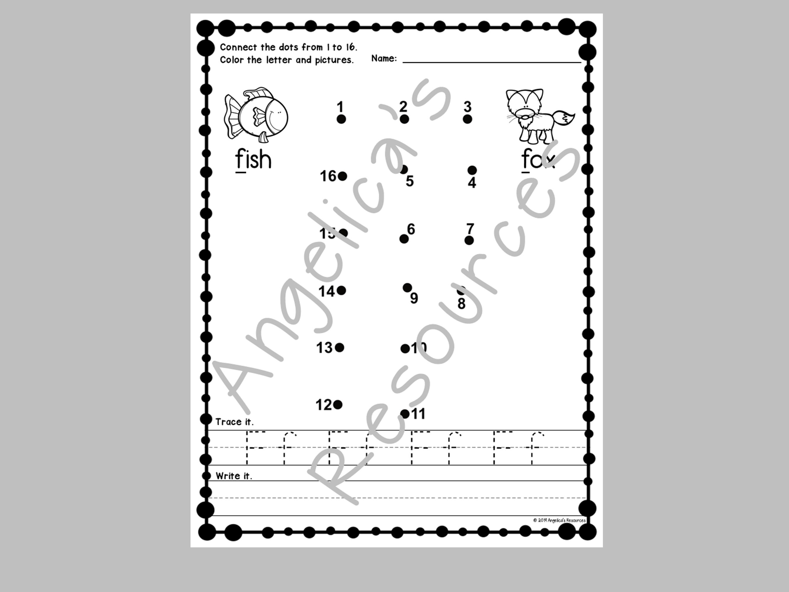 Alphabet Letter Tracing Dot to Dot Coloring Pages | Connect the Dots ...