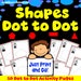 2D Shapes Connect the Dots Math Worksheets Dot to Dot Coloring Pages ...