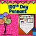 100th Day of School Activities | Creative Writing Prompt Pennant Craft ...