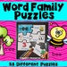 Word Families Fun Phonics Game Rhyming Endings Puzzles Coloring Pages ...