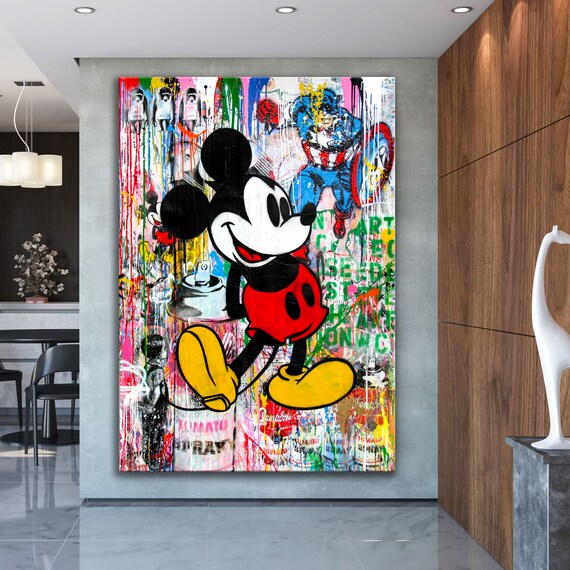 Mickey Mouse Oil Painting