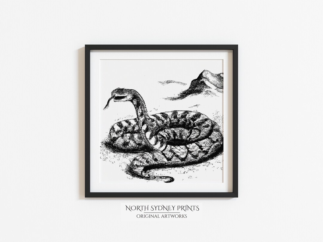 Rattlesnake Sketch, Rattlesnake Printable, Western Printable, Southern ...
