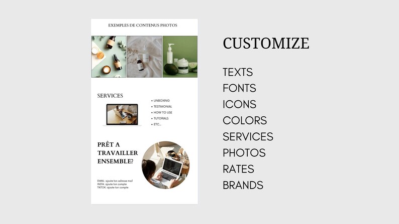 Aesthetic UGC Portofolio for UGC Creator / Content Creator / Blogger ...
