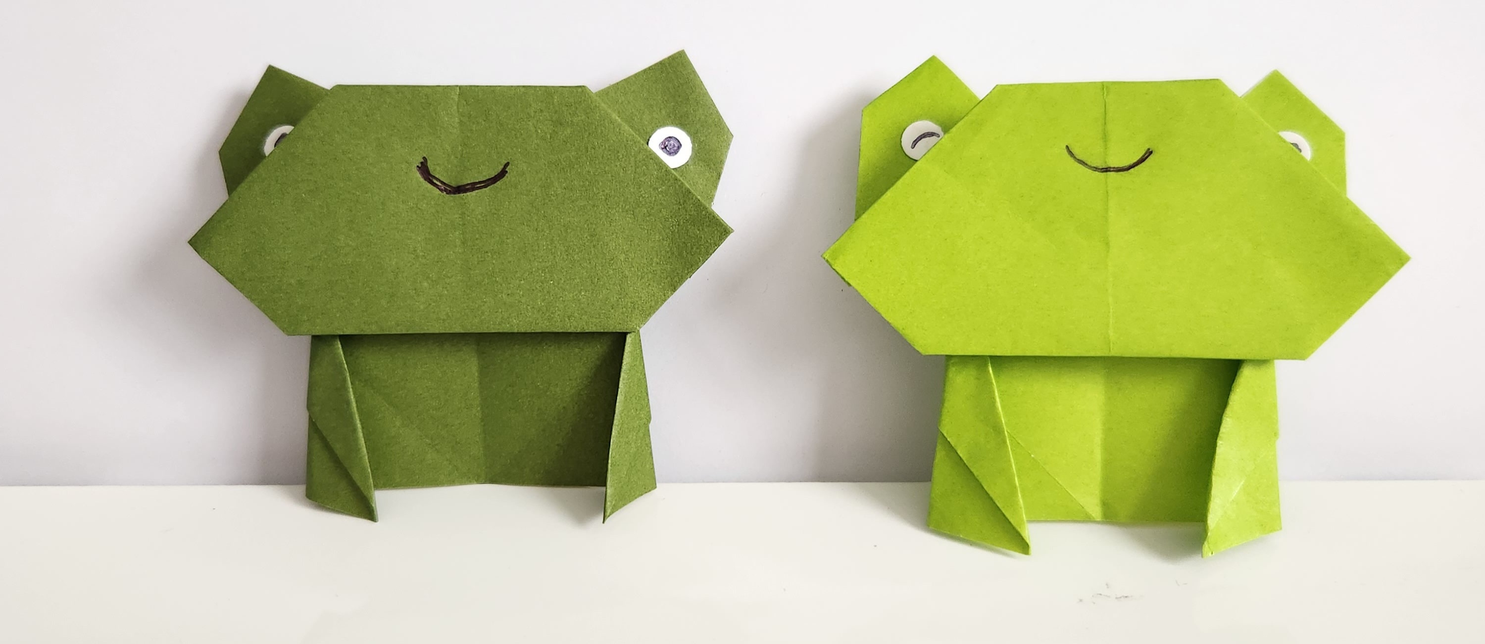 Cute Origami Frogs, Paper Frogs, Origami Animals, Hand Folded Art ...