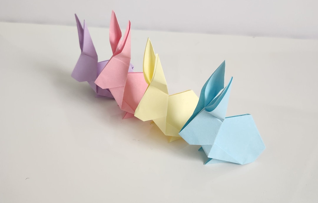 Cute Origami Rabbits, Paper Rabbit Origami Animals, Wall Decoration ...
