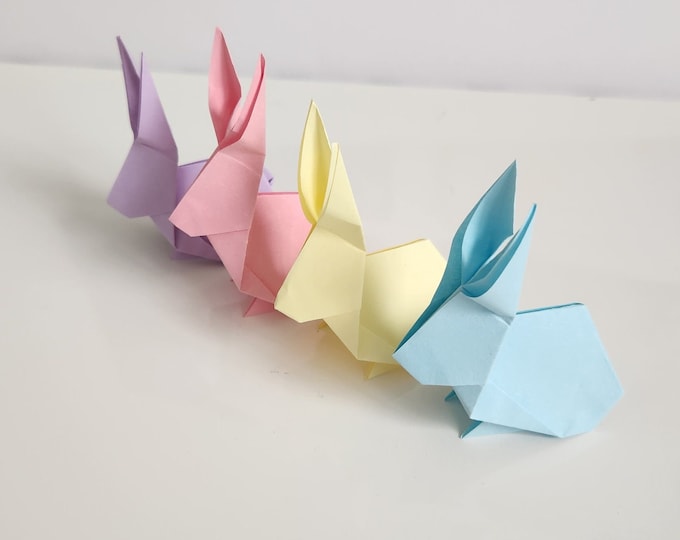 Cute Origami Rabbits, Paper Rabbit Origami Animals, Wall Decoration ...