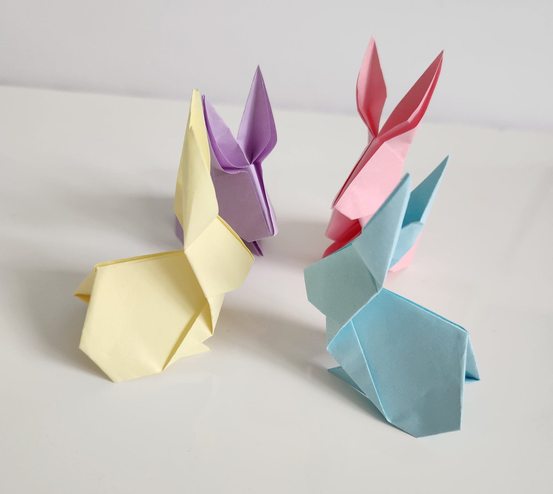 Cute Origami Rabbits, Paper Rabbit Origami Animals, Wall Decoration ...