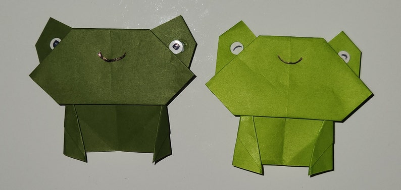 Cute Origami Frogs, Paper Frogs, Origami Animals, Hand Folded Art ...