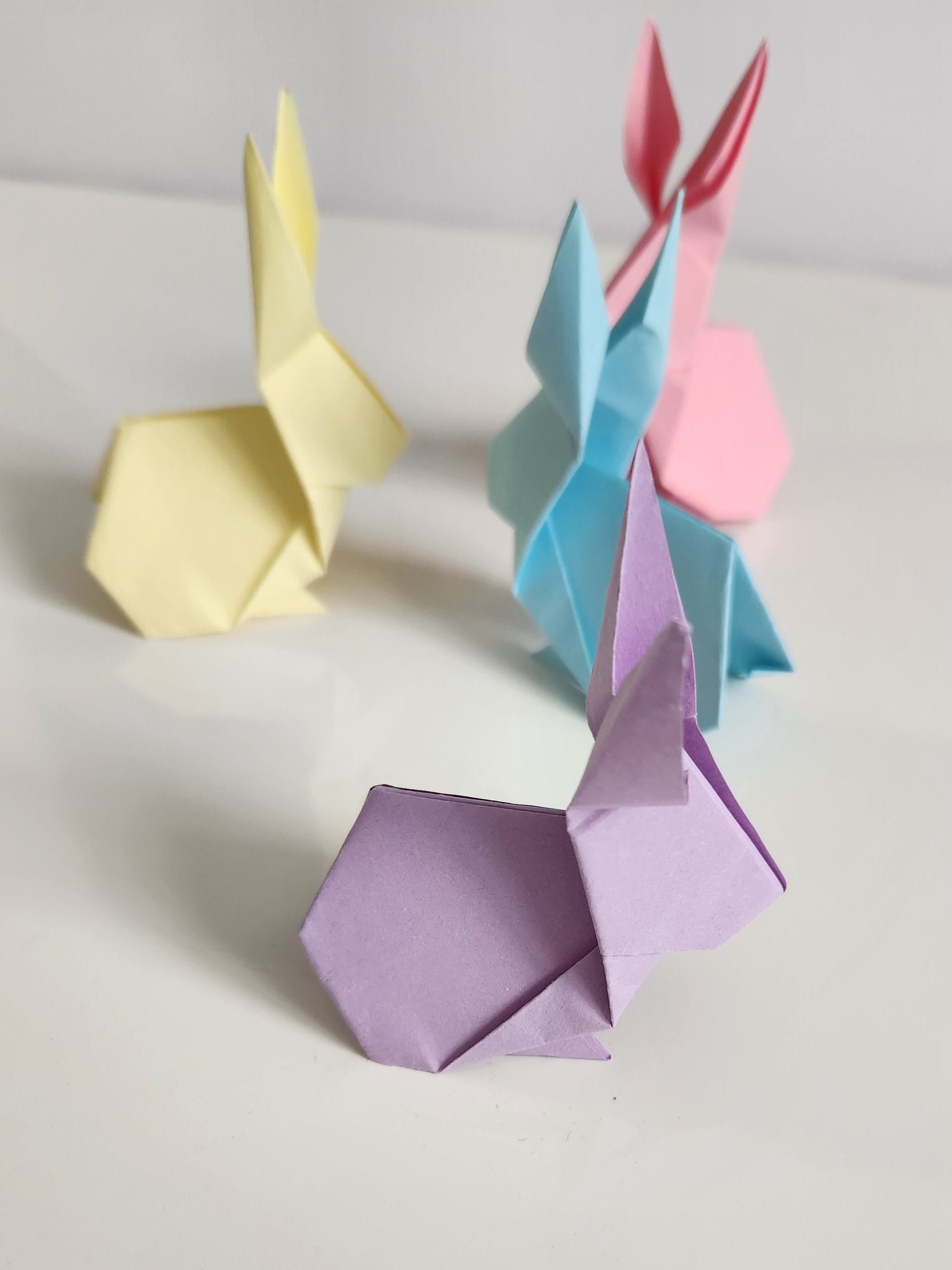 Cute Origami Rabbits, Paper Rabbit Origami Animals, Wall Decoration ...