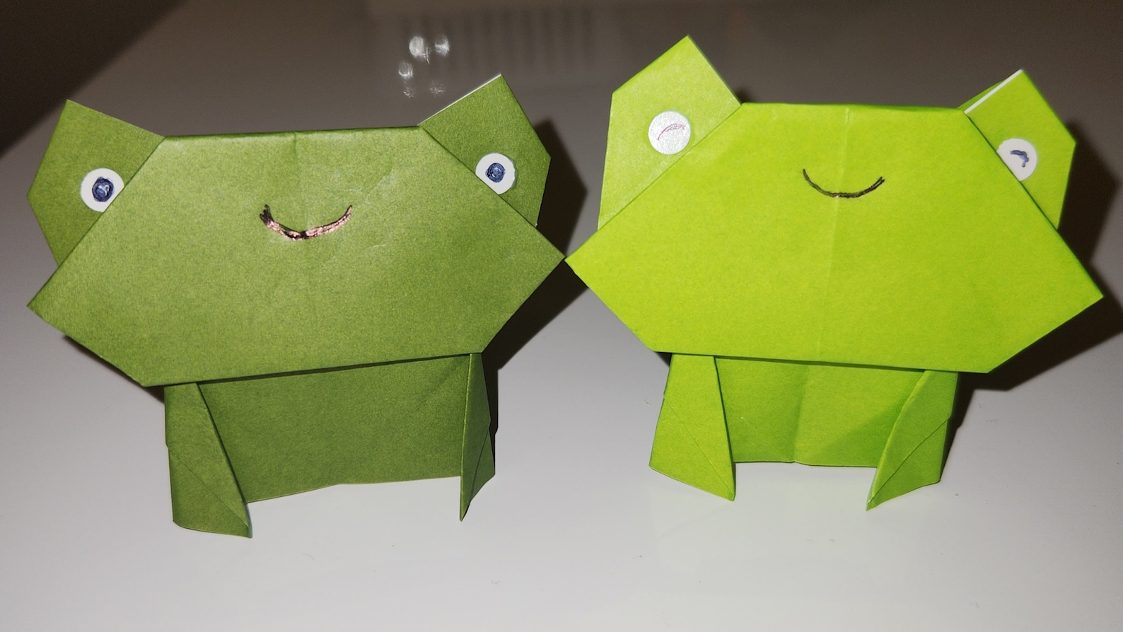 Cute Origami Frogs, Paper Frogs, Origami Animals, Hand Folded Art ...