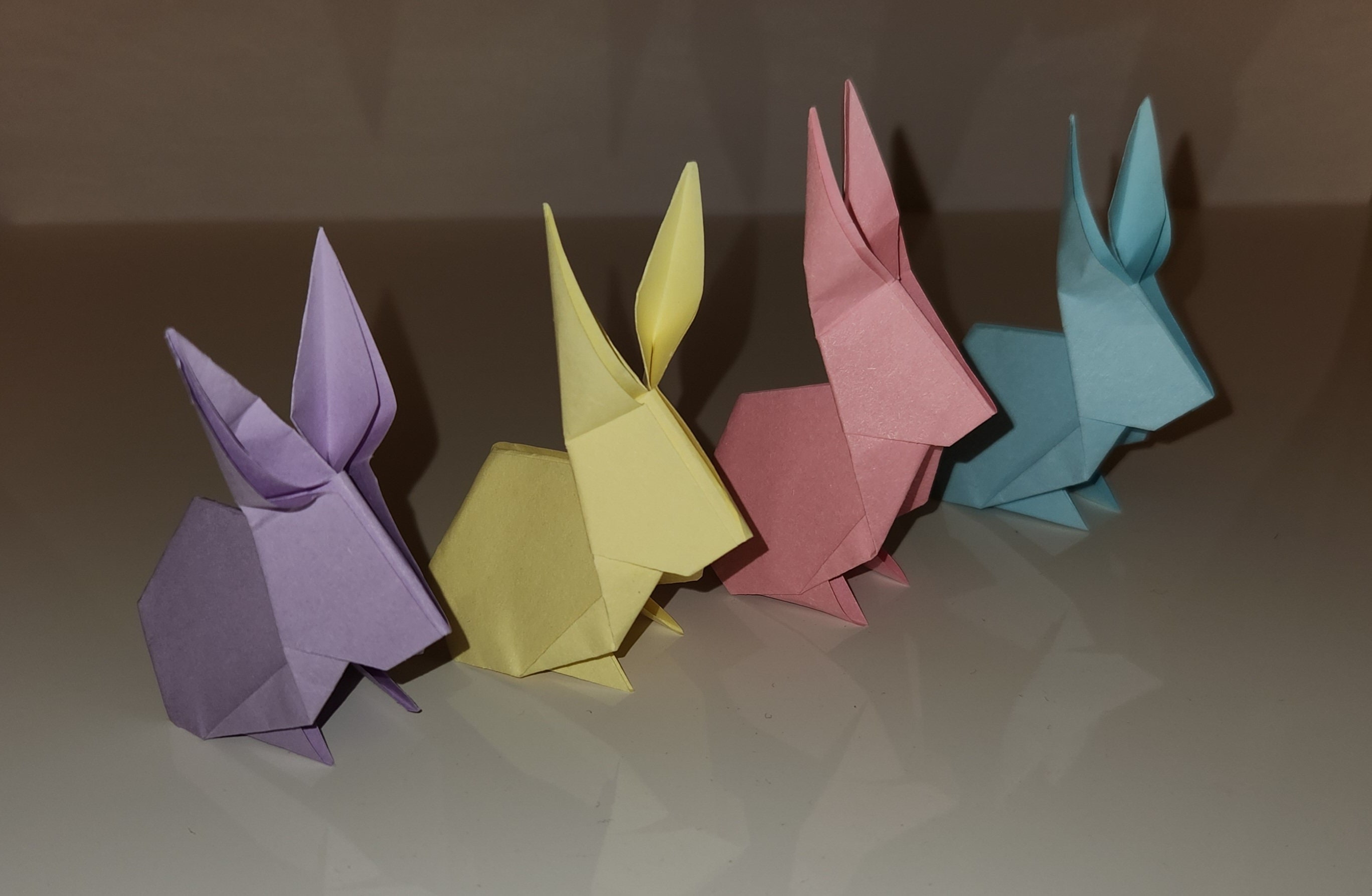 Cute Origami Rabbits, Paper Rabbit Origami Animals, Wall Decoration ...