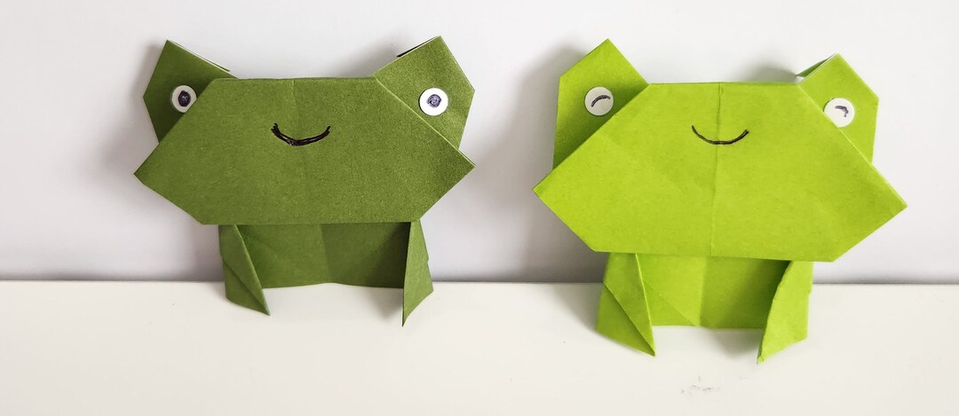 Cute Origami Frogs, Paper Frogs, Origami Animals, Hand Folded Art ...