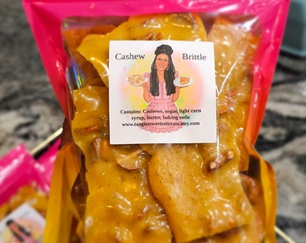 Homemade Cashew Brittle Label Template Printable Gift Sticker ...