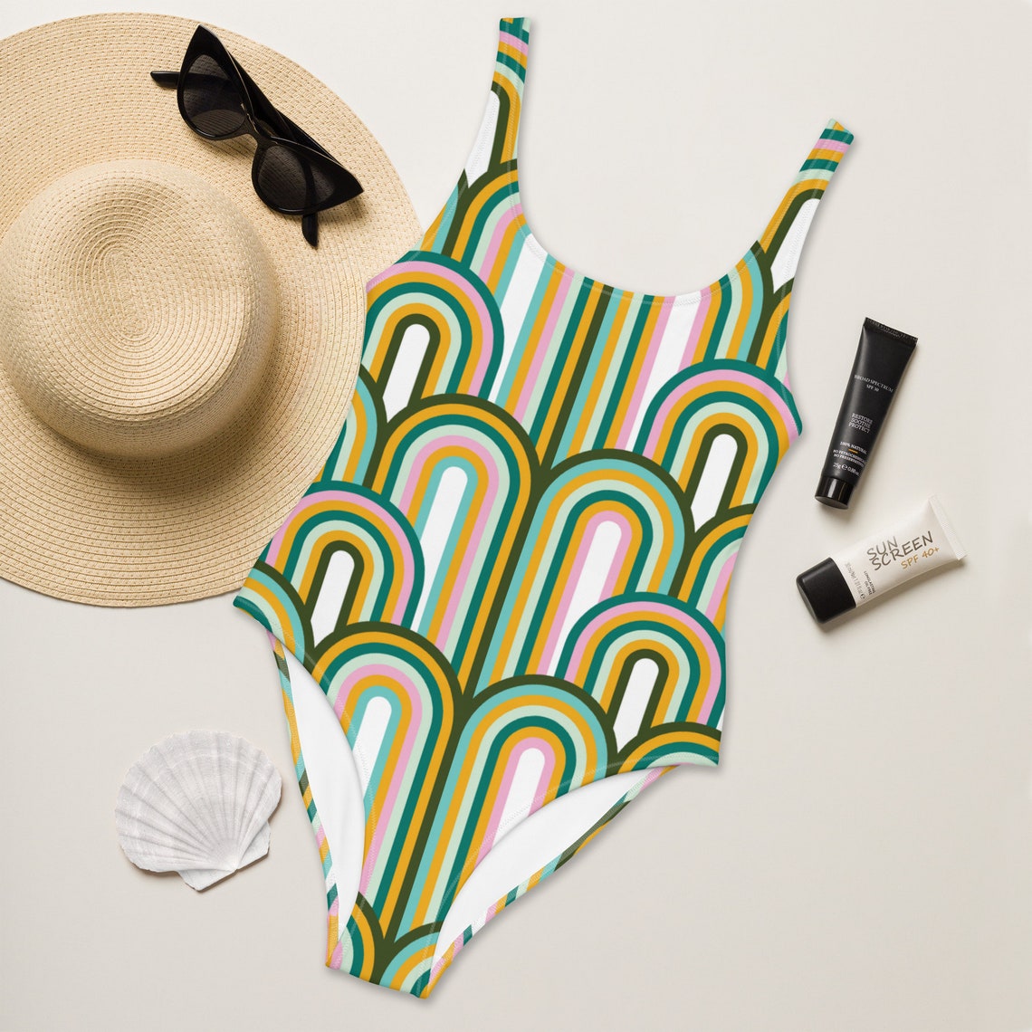 Womens One-piece Swimsuit Joanie, Womens Swimwear, Cheeky Swimsuit ...