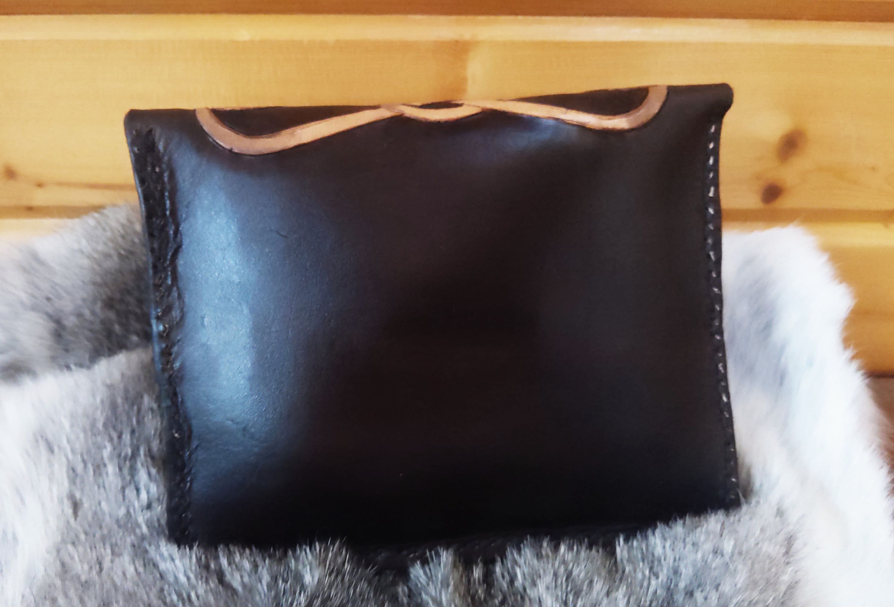 Leather Celtic Pouch Dragon Heart Design Purse Pouch Coin - Etsy