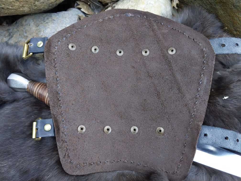 Medieval Warrior Vambraces, Pair of Leather Vambraces, Suede Lined ...