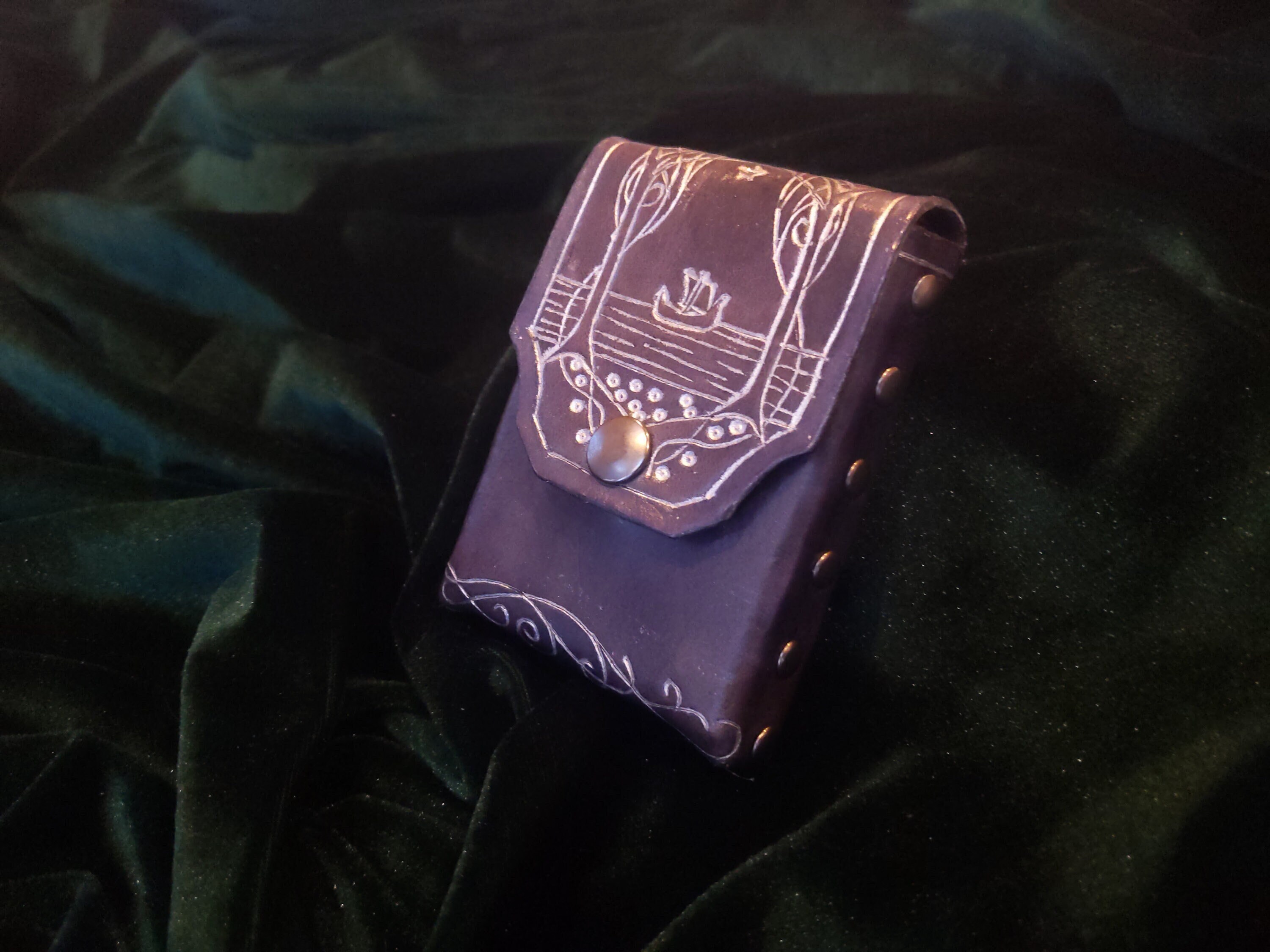 LOTR Leather Card Case, Silmarillion Design Case, Leather Card Holder ...