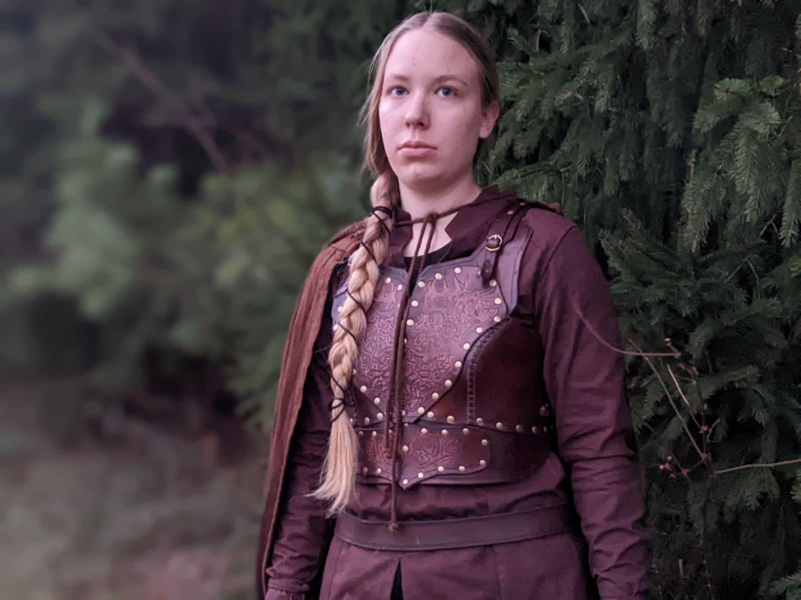 Elgr Leather Chest Armor, Shield Maiden Viking Armor, Woman's Medieval ...