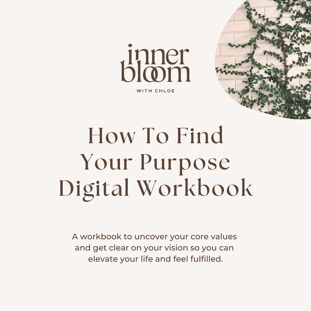 How to Find Your Purpose Workbook Instant Digital Download - Etsy