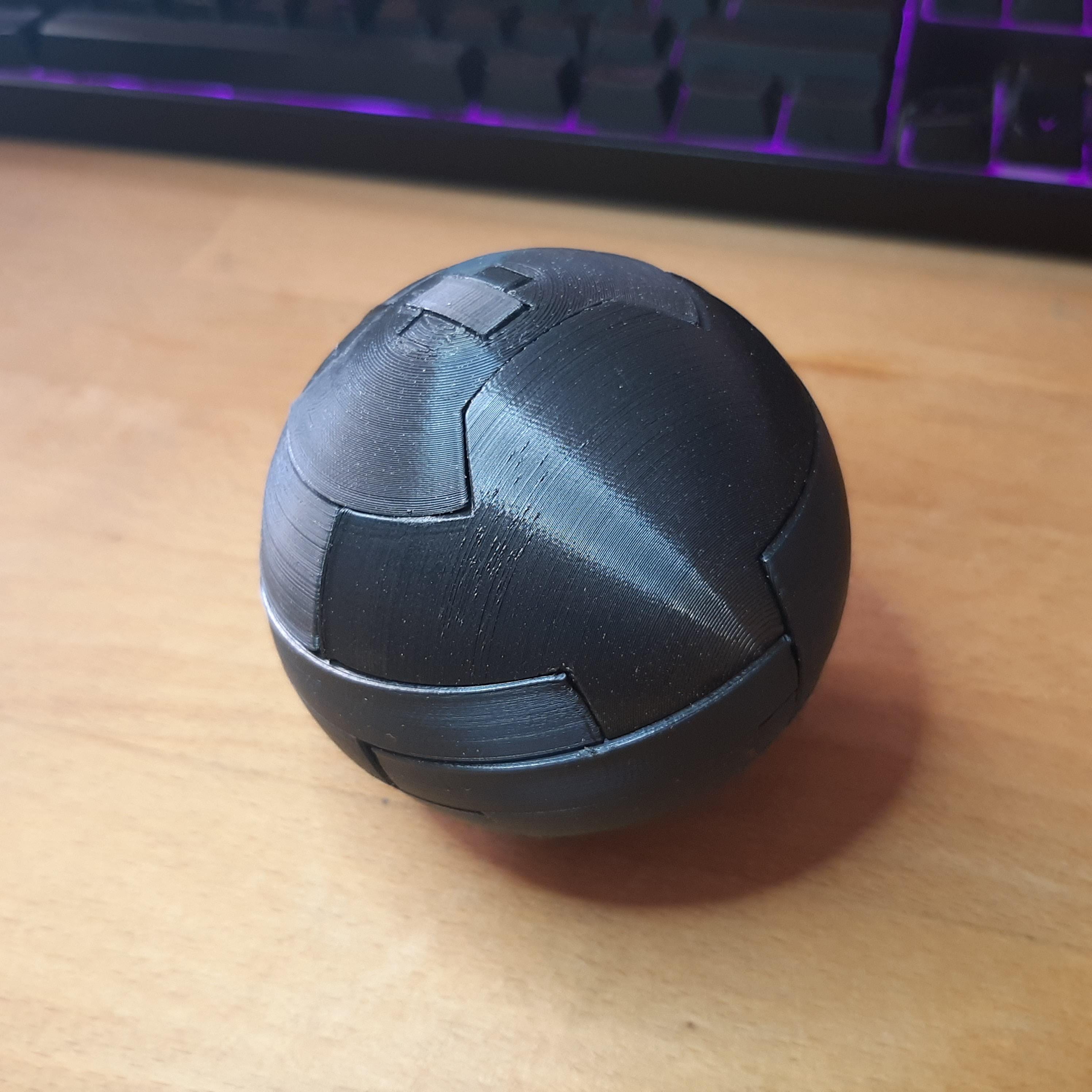 Colorful Spherical Brain Teaser: 3d-printed Puzzle Ball Challenge ...