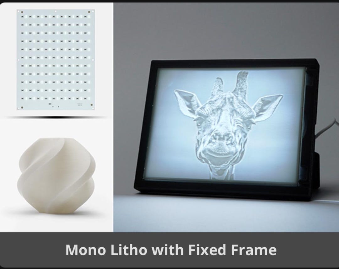 3D Printed Lithophane Custom Light Box - Etsy