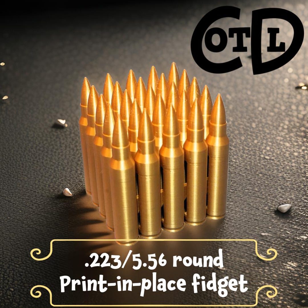 Bullet Fidget Cube Noisy Sensory Pin Toy Stim Custom 3D Printed Desk ...