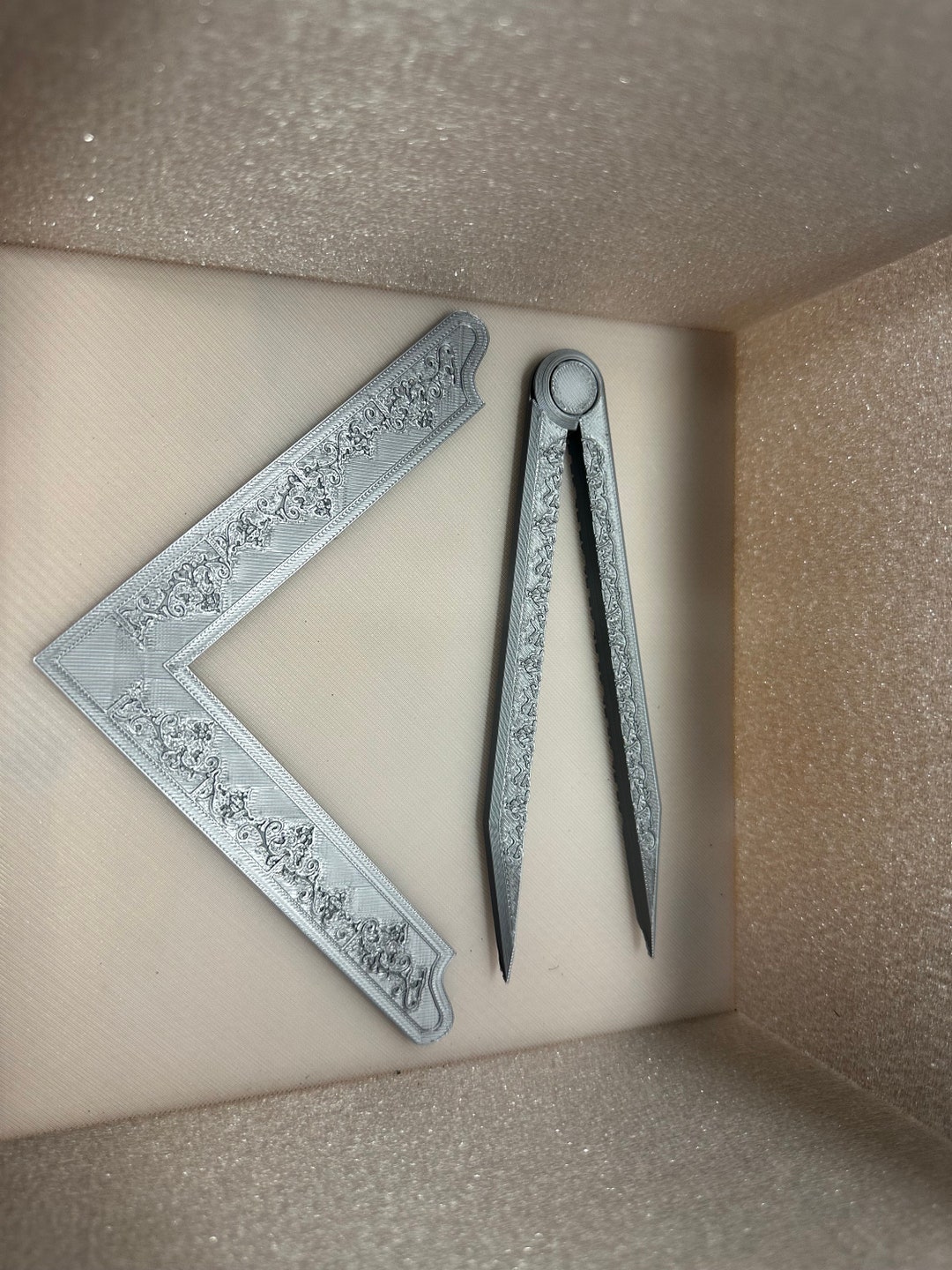 Square and Compass 3D Printed - Etsy