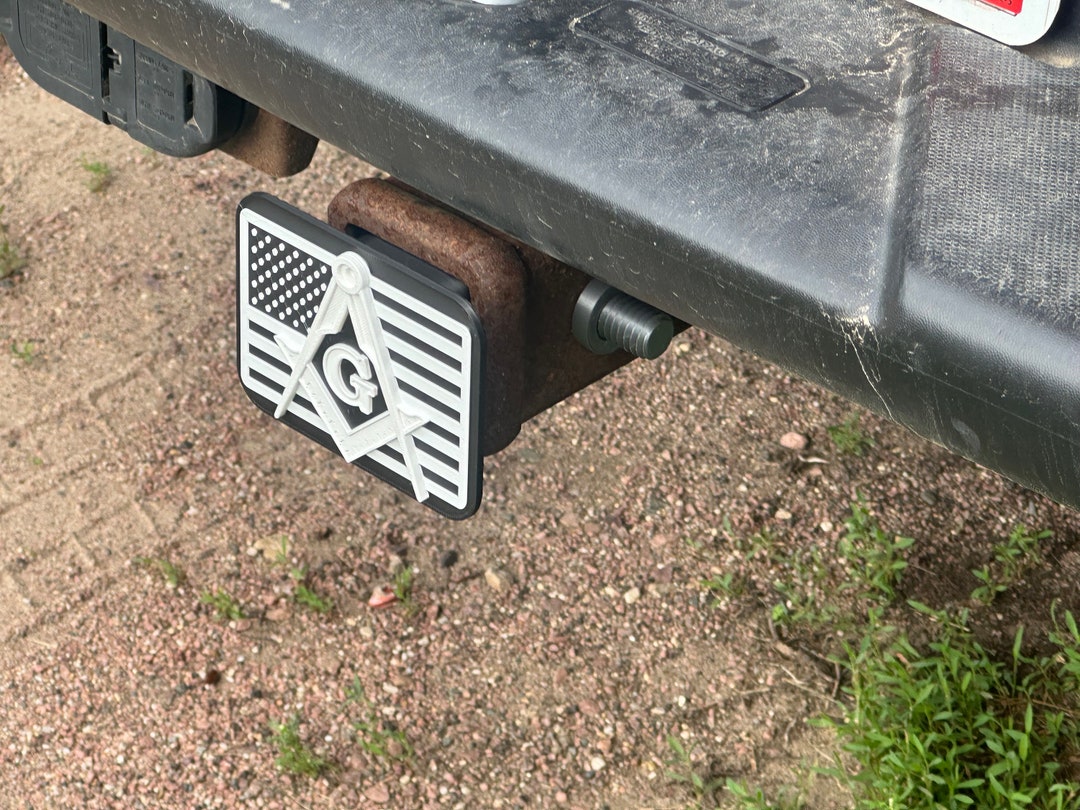 Freemason Durable 3D Printed Trailer Hitch Receiver Cover Fits 2-inch ...