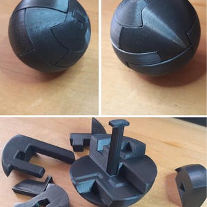Colorful Spherical Brain Teaser: 3d-printed Puzzle Ball Challenge ...
