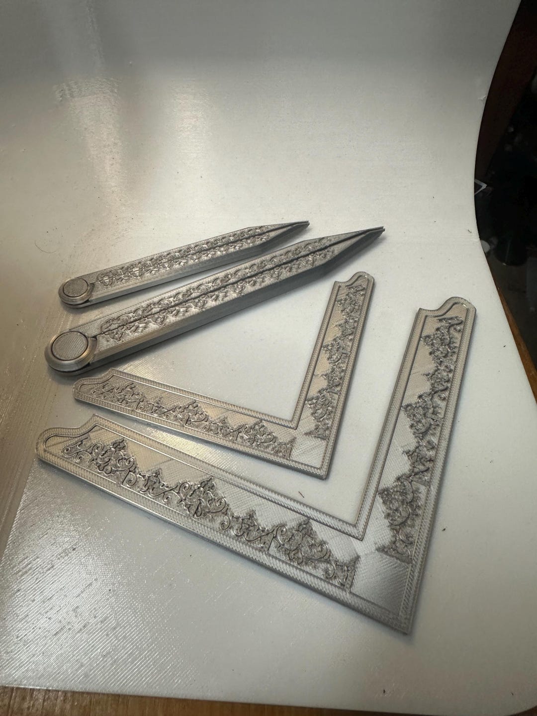 3D Printed Unique Square and Compass - Etsy